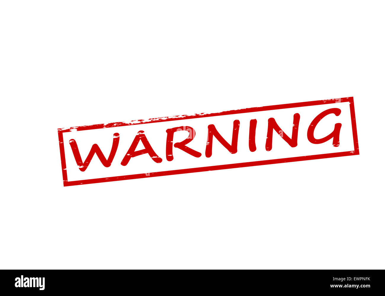 Rubber stamp with word warning inside, illustration Stock Photo - Alamy