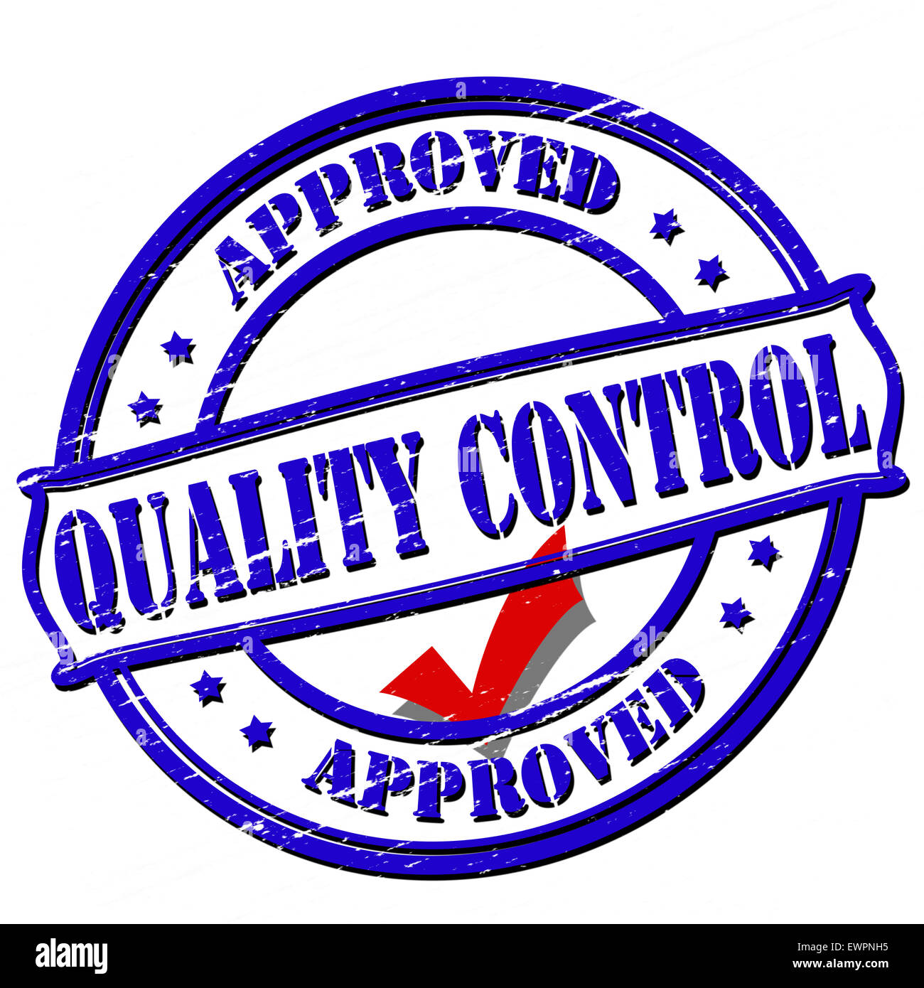 Rubber stamp with text quality control inside, illustration Stock Photo ...