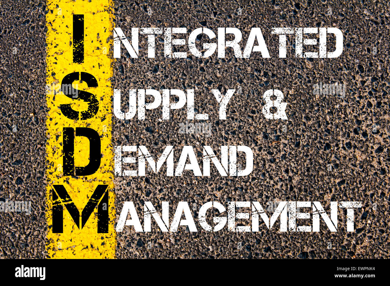 Concept image of Business Acronym ISDM as Integrated Supply and Demand ...