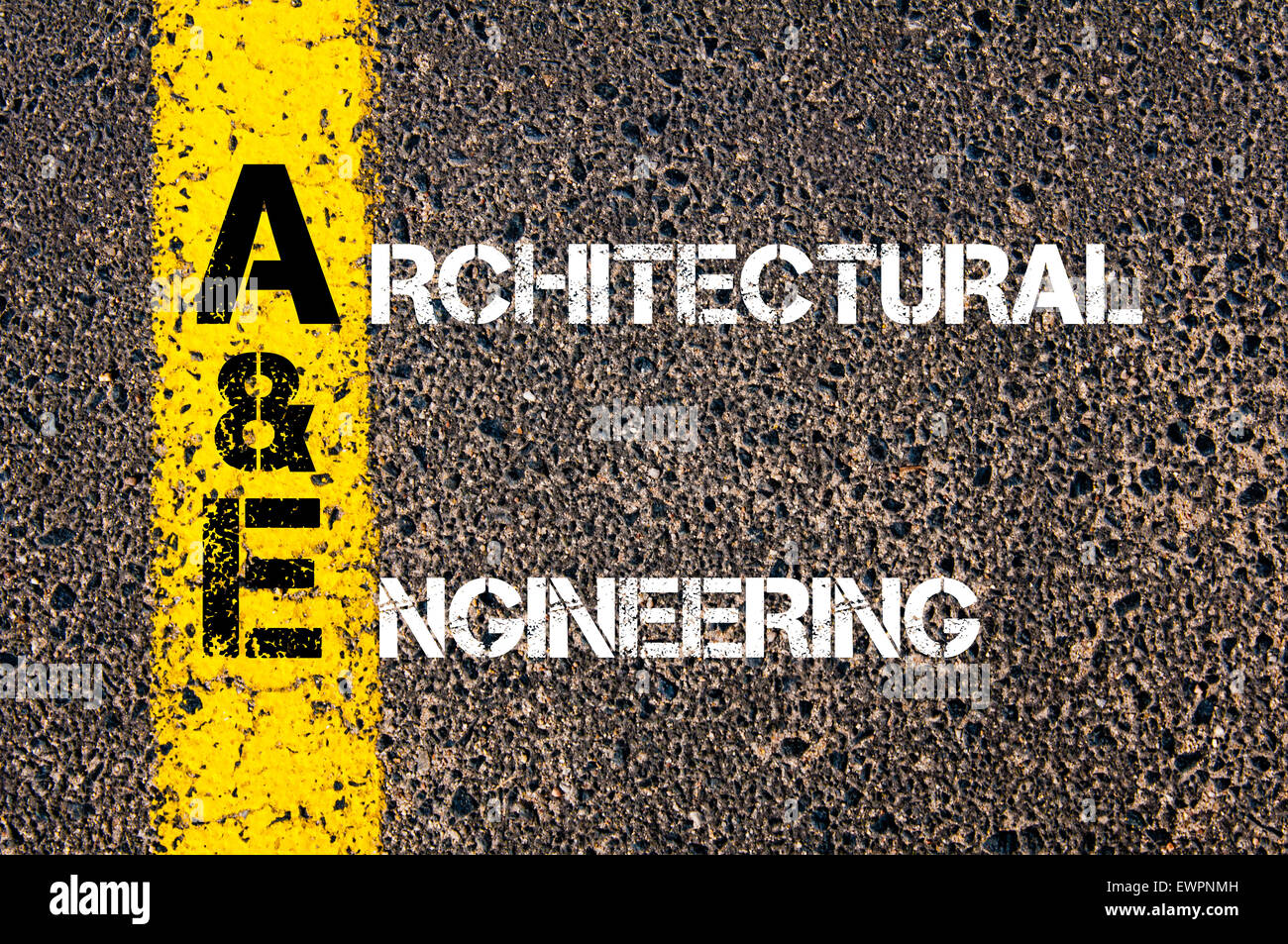 Concept image of Business Acronym AE as Architectural And Engineering ...