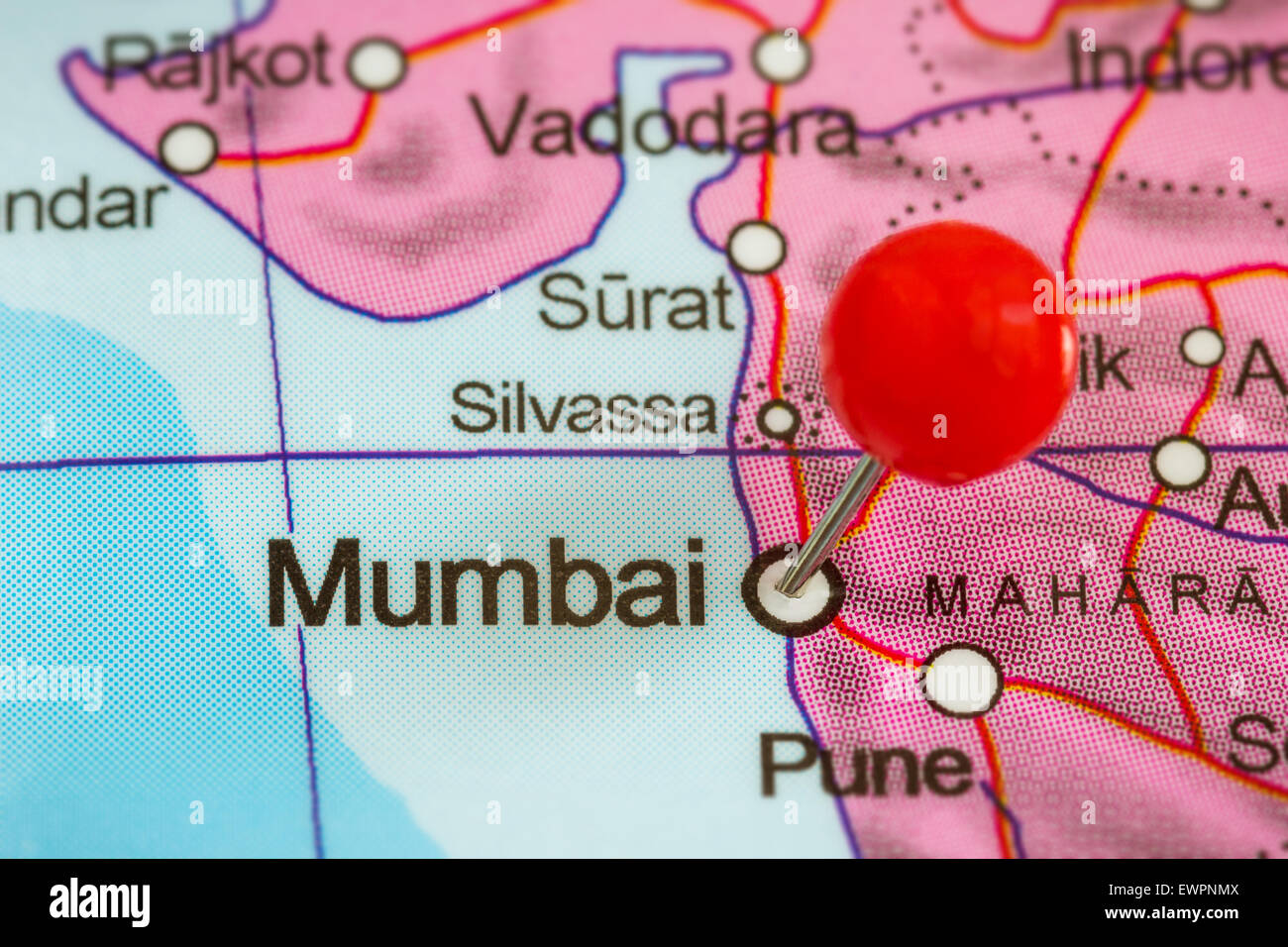 Mumbai map hi-res stock photography and images - Alamy