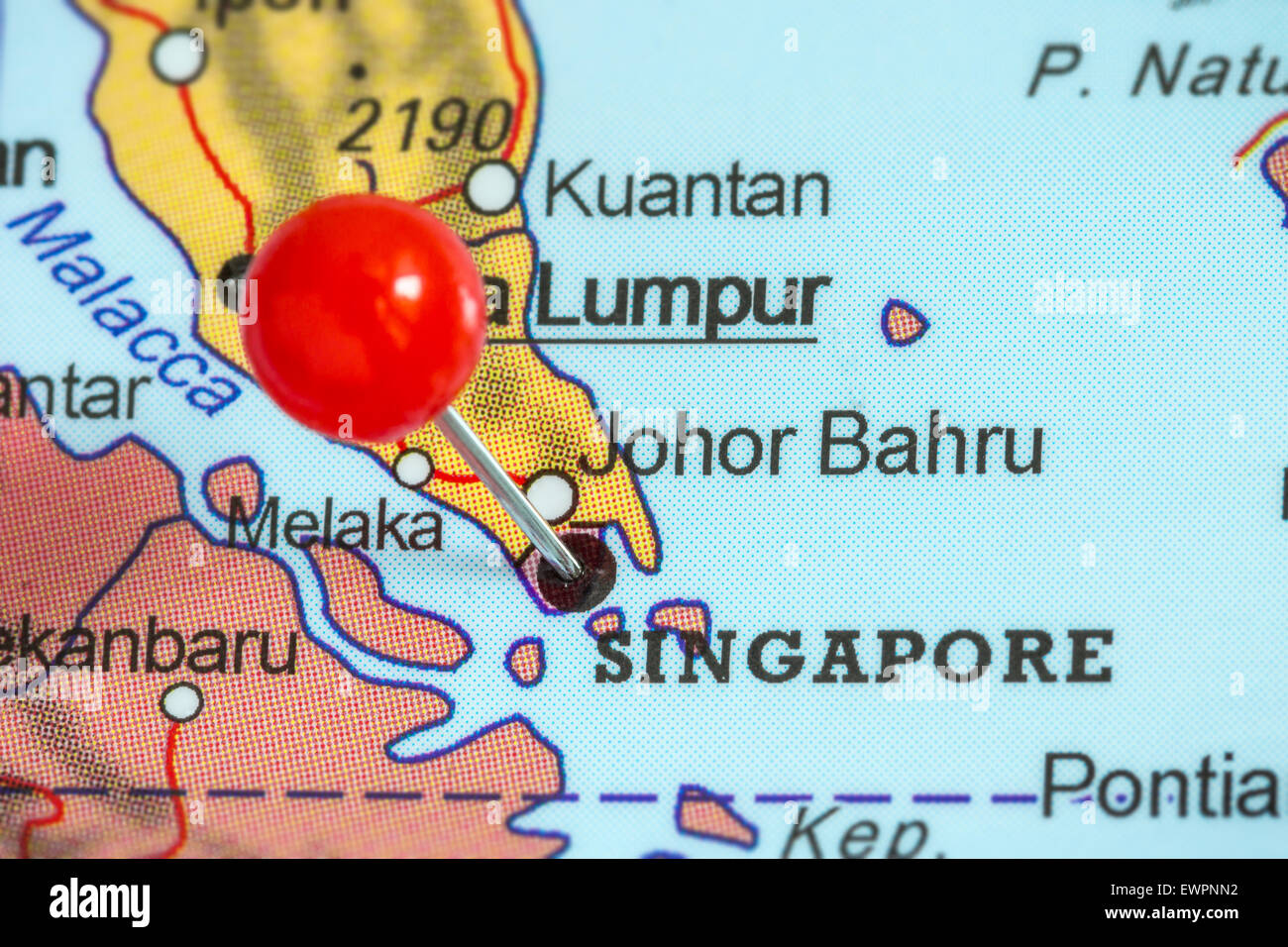 Singapore map hi-res stock photography and images - Alamy