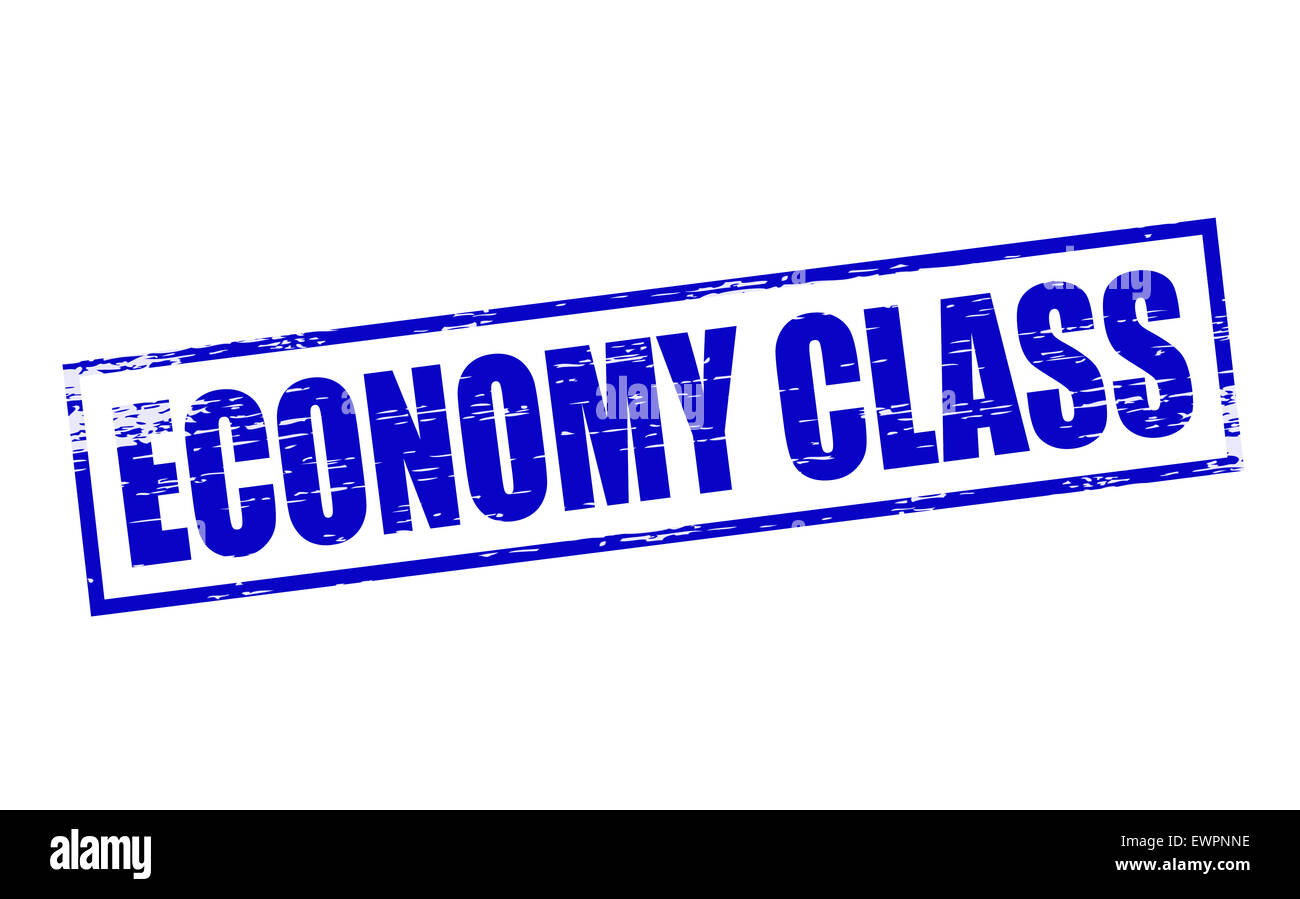 Rubber stamps with text economy class inside, illustration Stock Photo ...