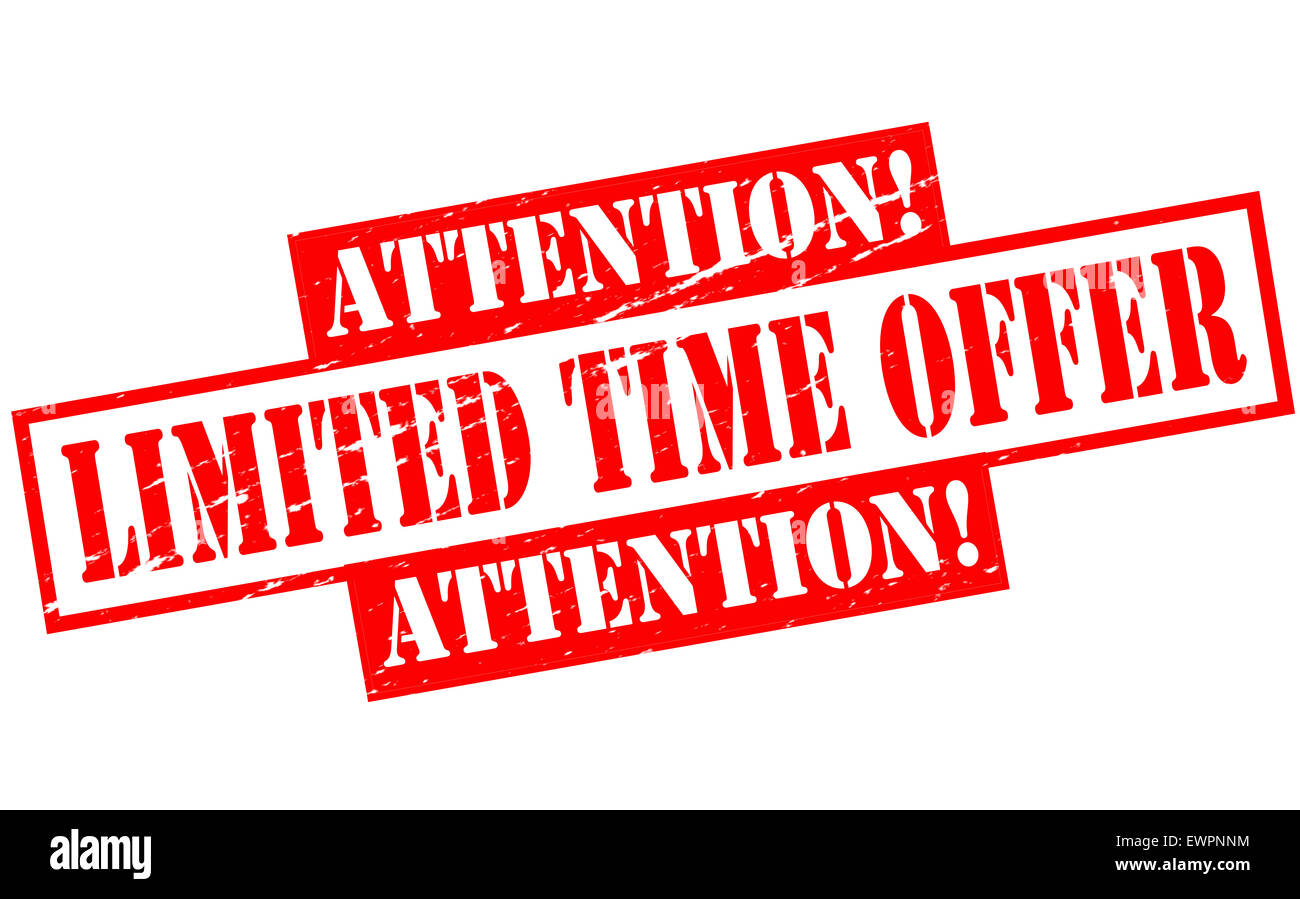 Limited time offer hi-res stock photography and images - Alamy