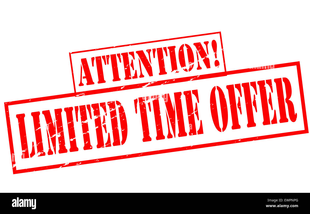 Limited period offer hi-res stock photography and images - Alamy