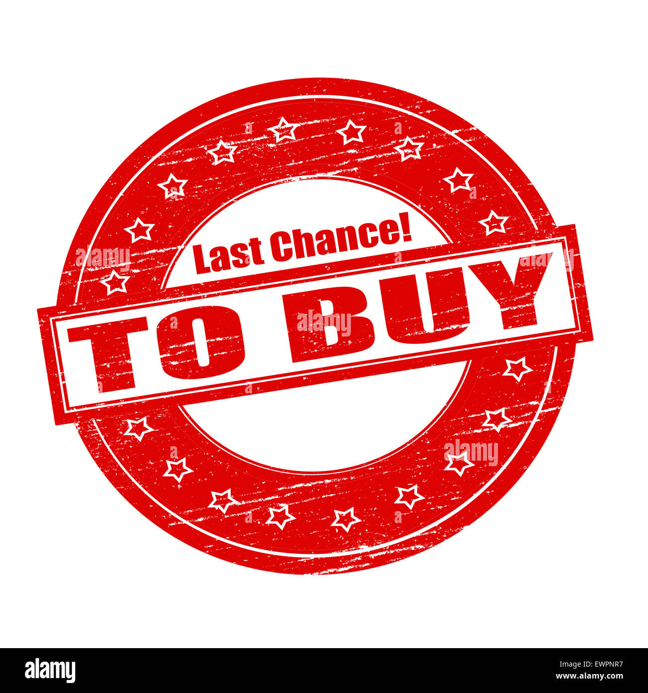 Rubber stamps with text last chance to buy inside, illustration Stock ...