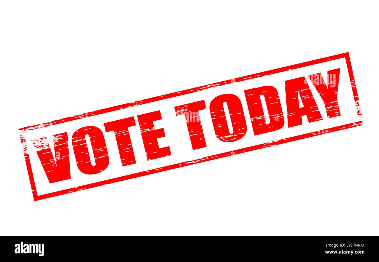 Rubber stamps with text vote today inside, illustration Stock Photo - Alamy