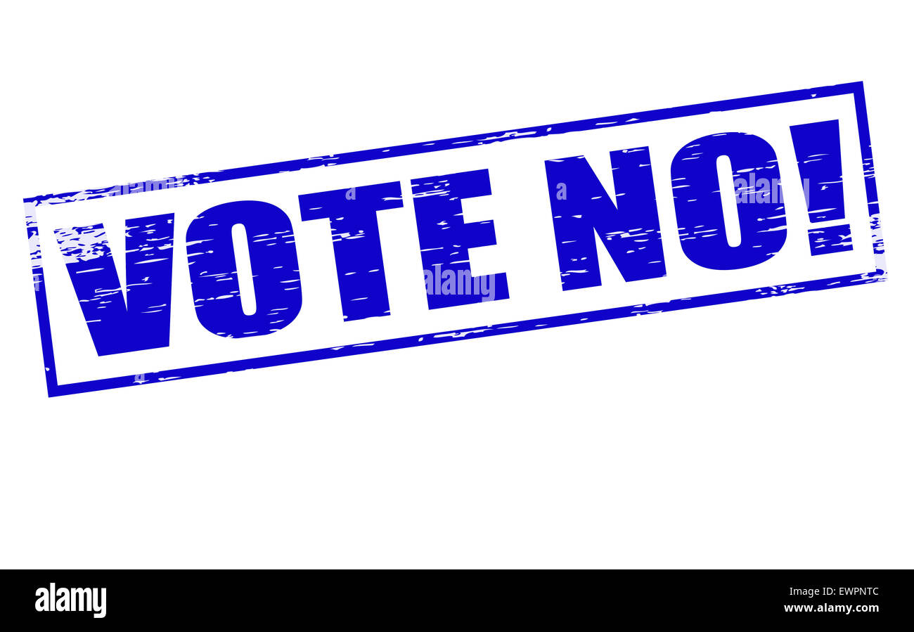 Rubber stamps with text vote no inside, illustration Stock Photo - Alamy