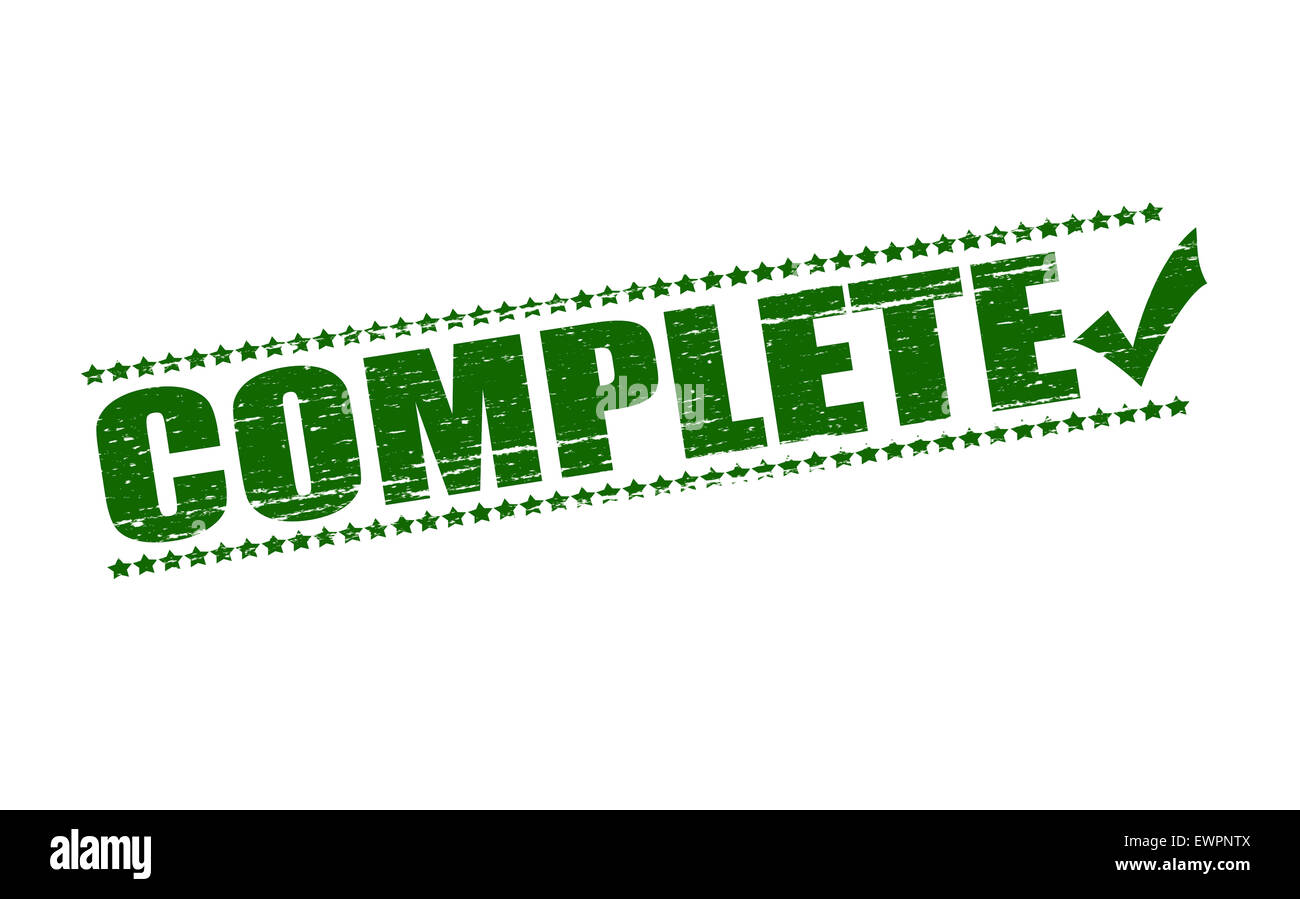 Stamp with word complete inside hi-res stock photography and images - Alamy