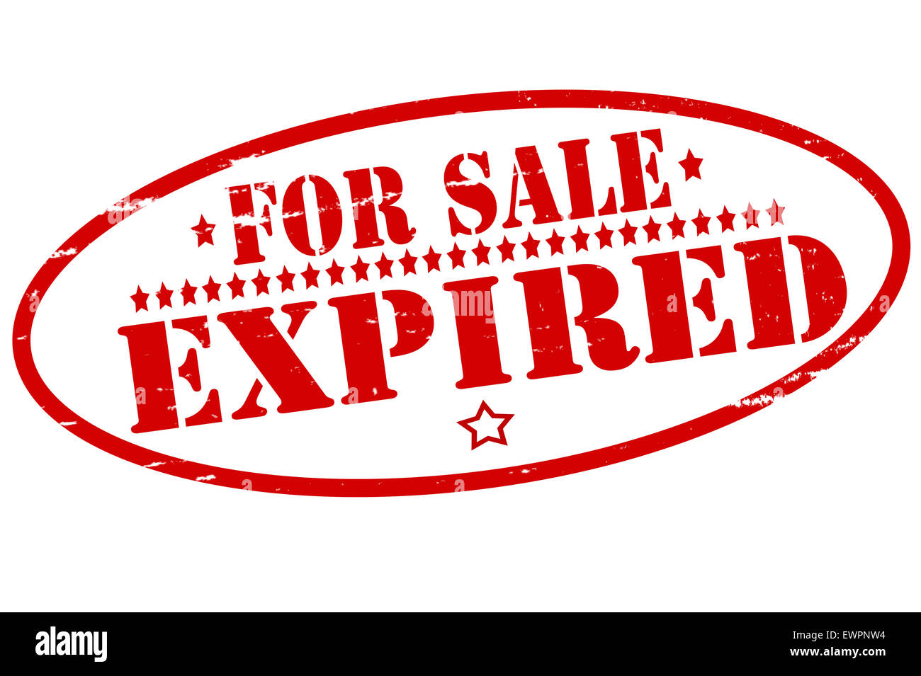 Rubber stamps with text for sale expired inside, illustration Stock ...