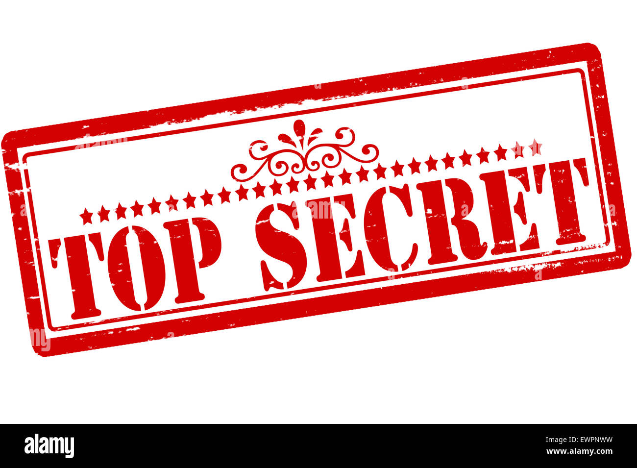 Rubber stamps with text top secret inside, illustration Stock Photo - Alamy