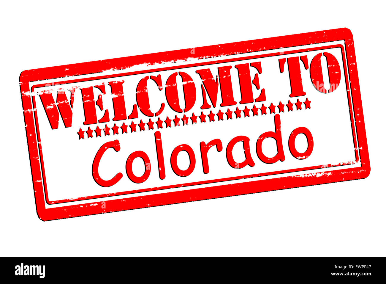 Rubber stamps with text welcome to Colorado inside, illustration Stock ...