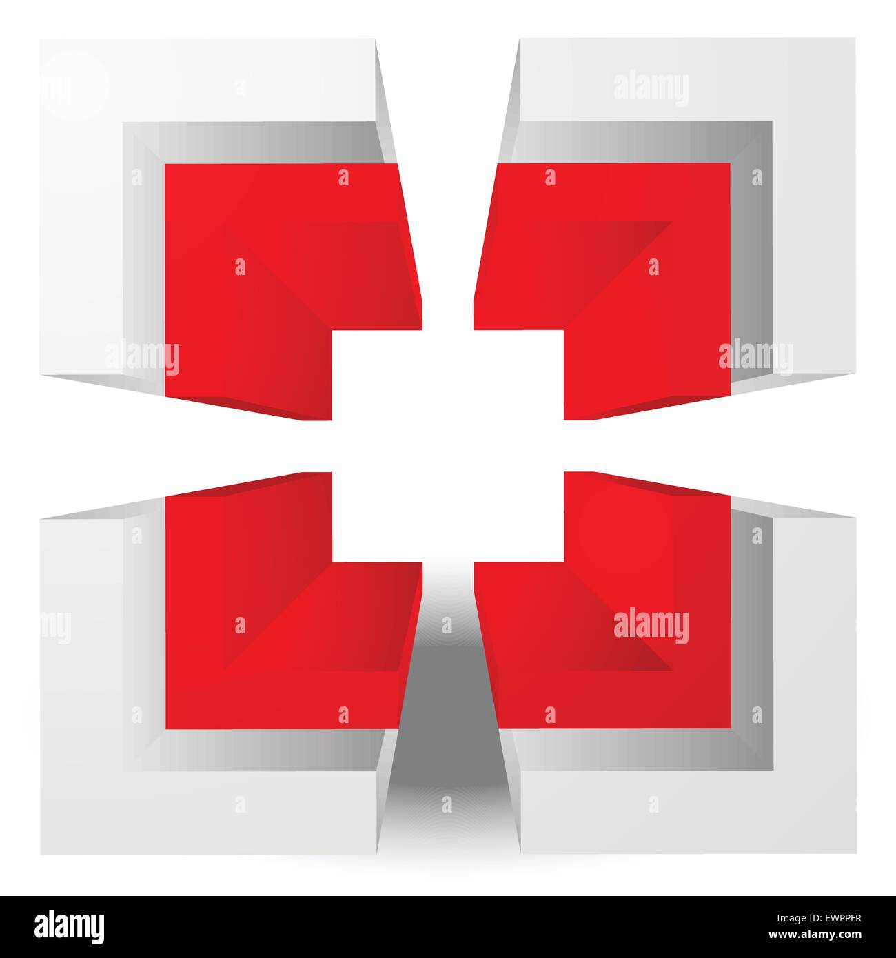 3d crosshair, reticle, target graphics. Editable vector Stock Vector ...