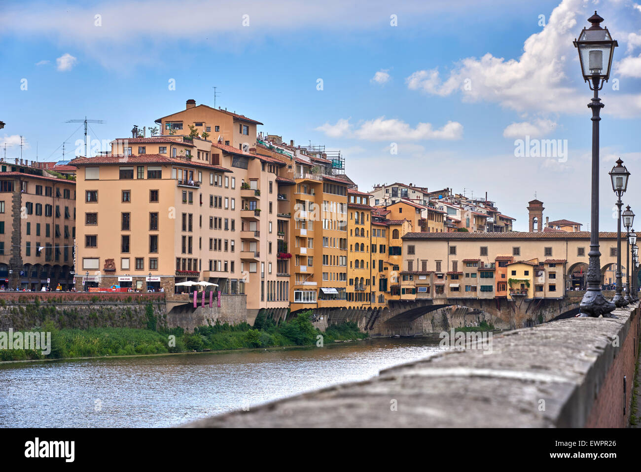 The Ponte Vecchio is a Medieval stone closed-spandrel segmental arch ...
