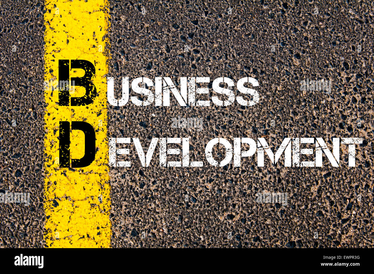Concept image of Business Acronym BD as Business Development written ...