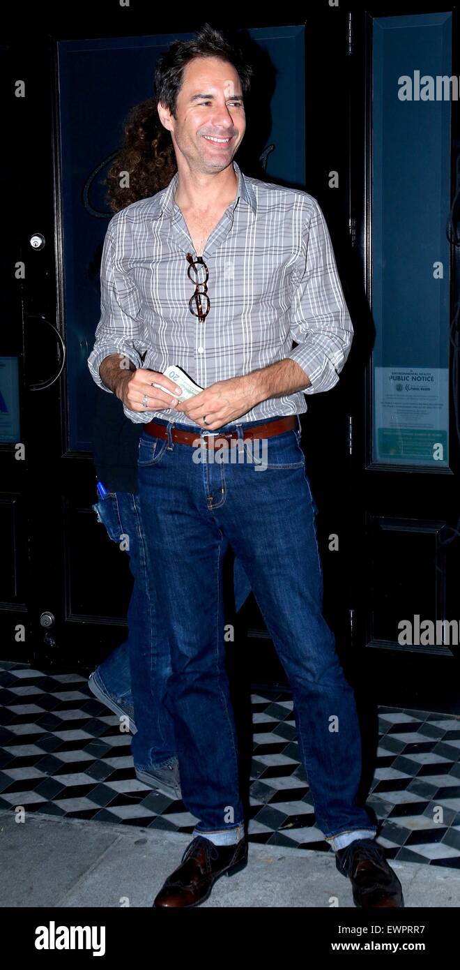 Eric McCormack leaves Craig's restaurant in West Hollywood Featuring ...
