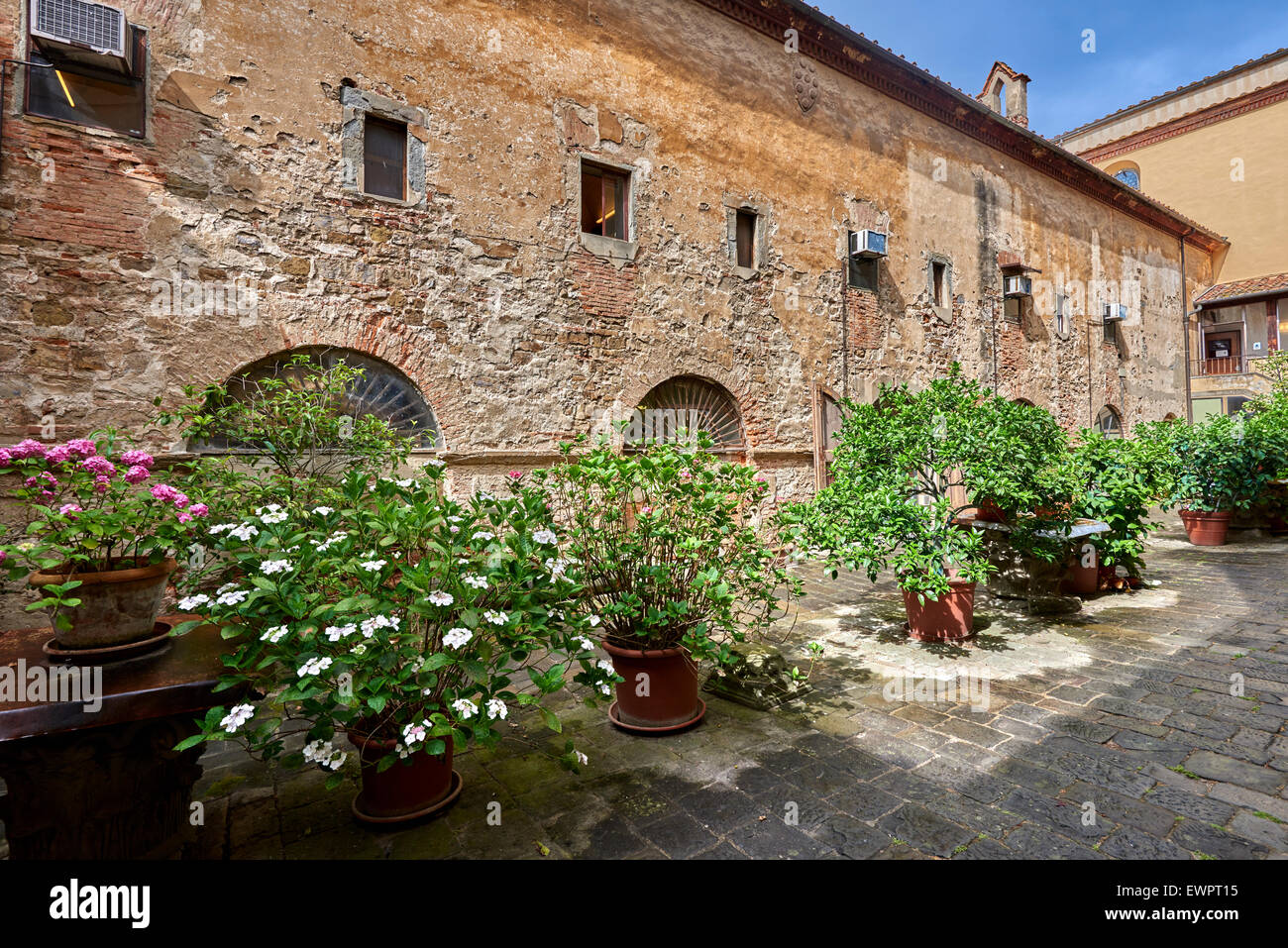 The Pazzi Chapel in Florence, central Italy, considered being one of ...