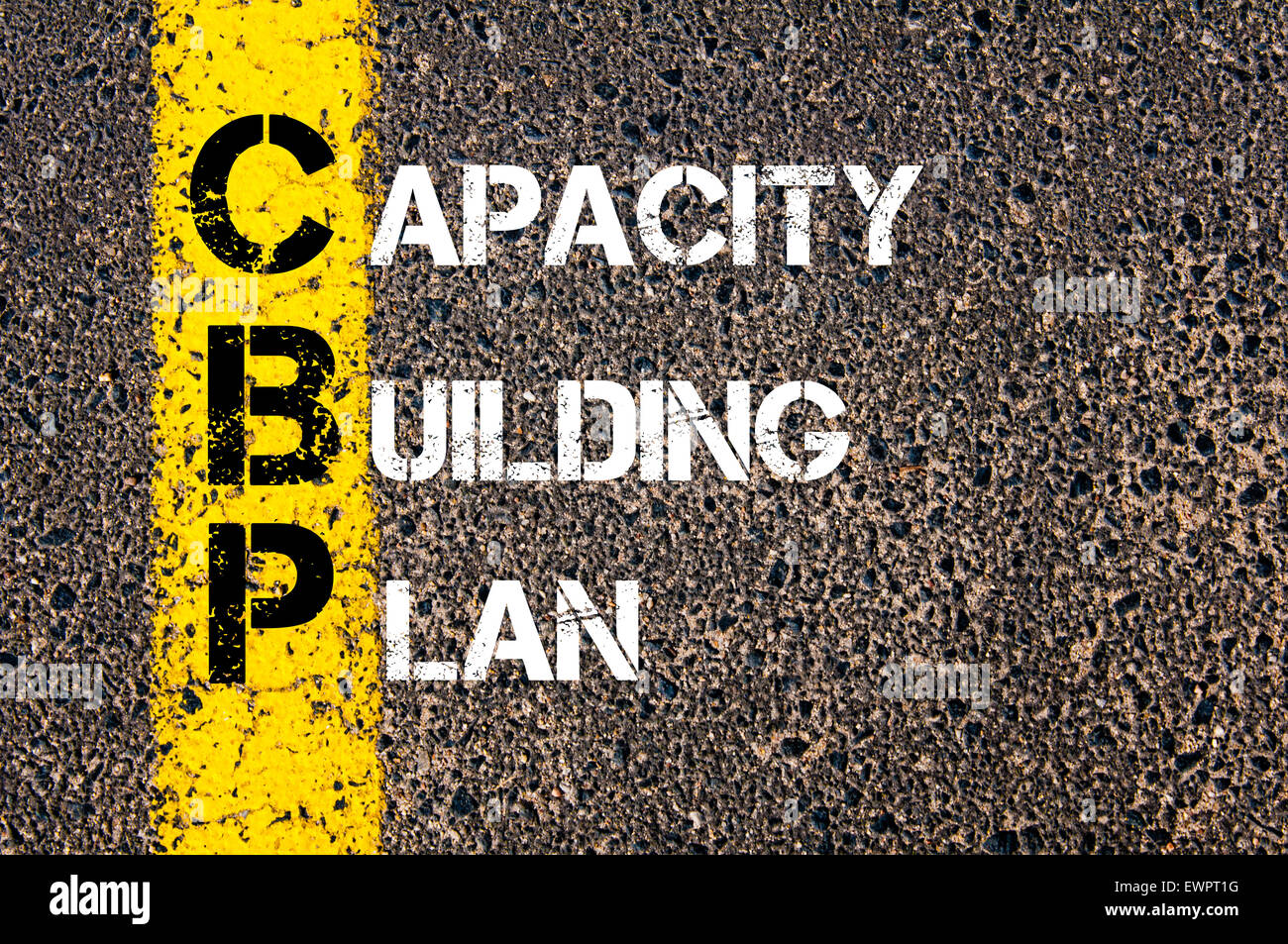 Concept image of Business Acronym CBP as Capacity Building Plan written ...