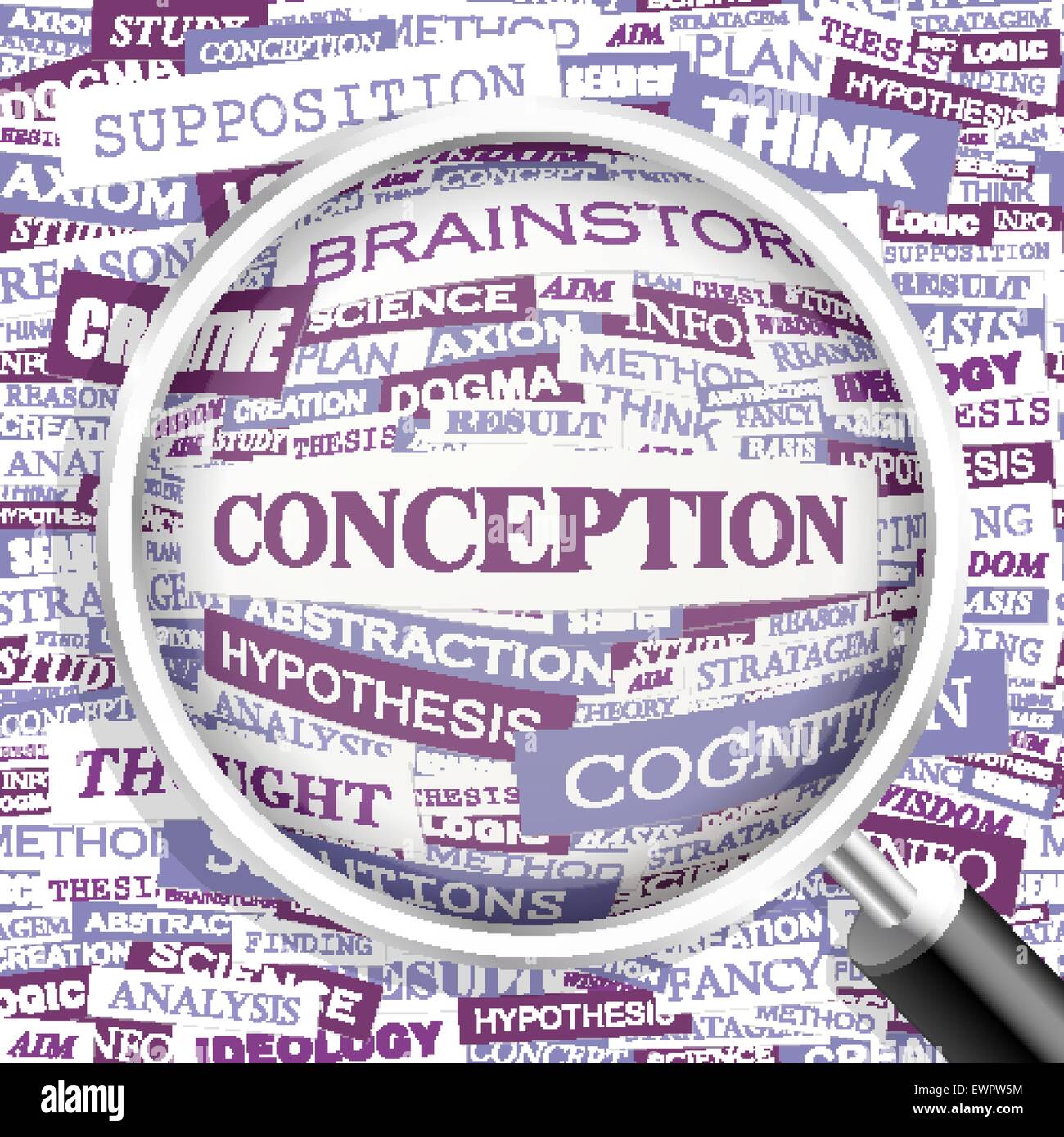 Conception Background Concept Wordcloud Illustration Print Concept