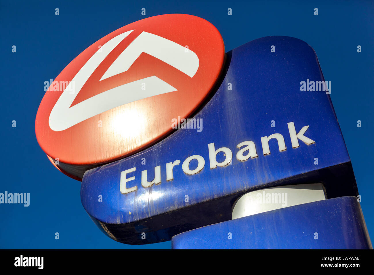 Bank of Chania, sign, Crete, Greece Stock Photo - Alamy