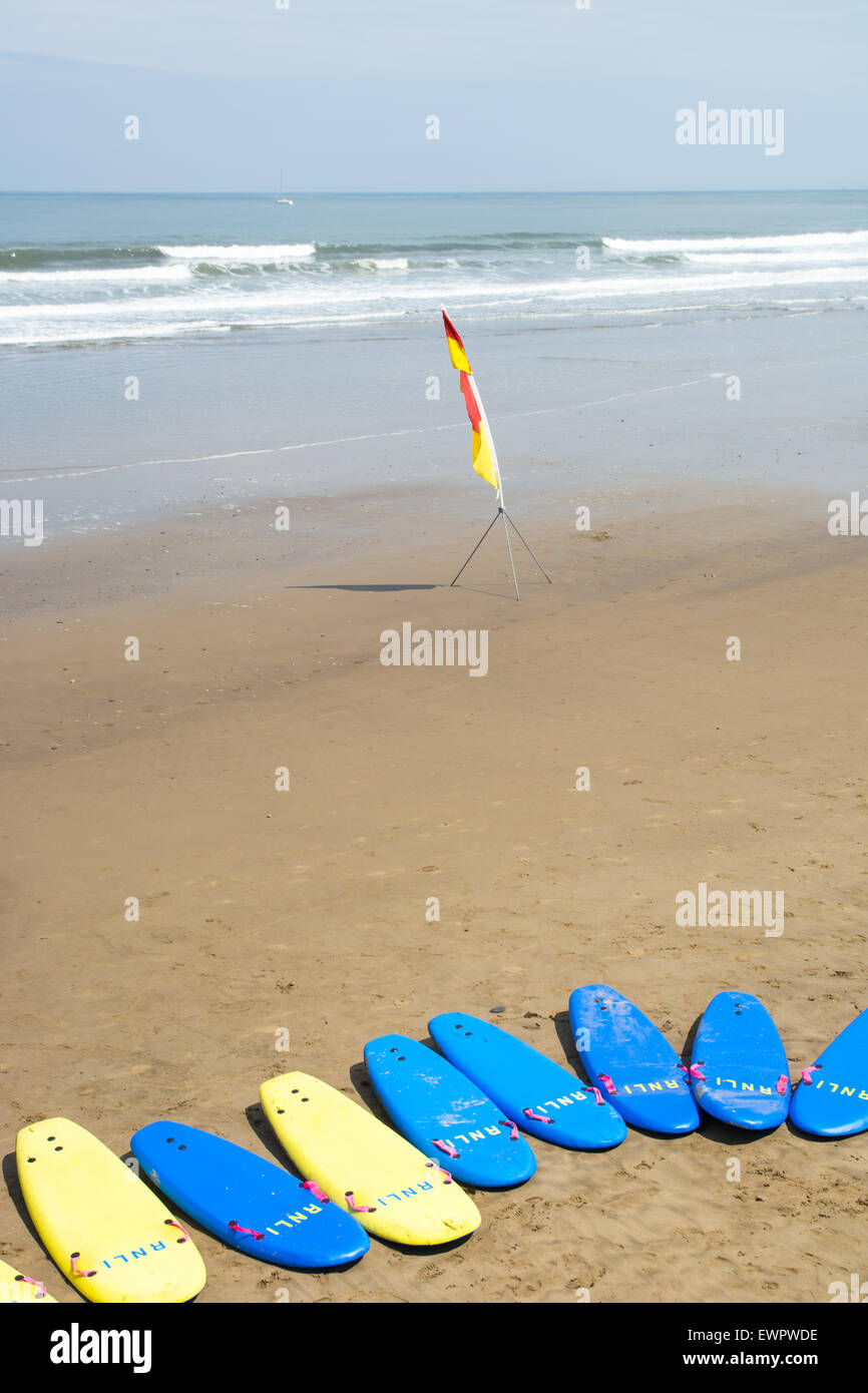 Surf boards on the beach Stock Photo - Alamy