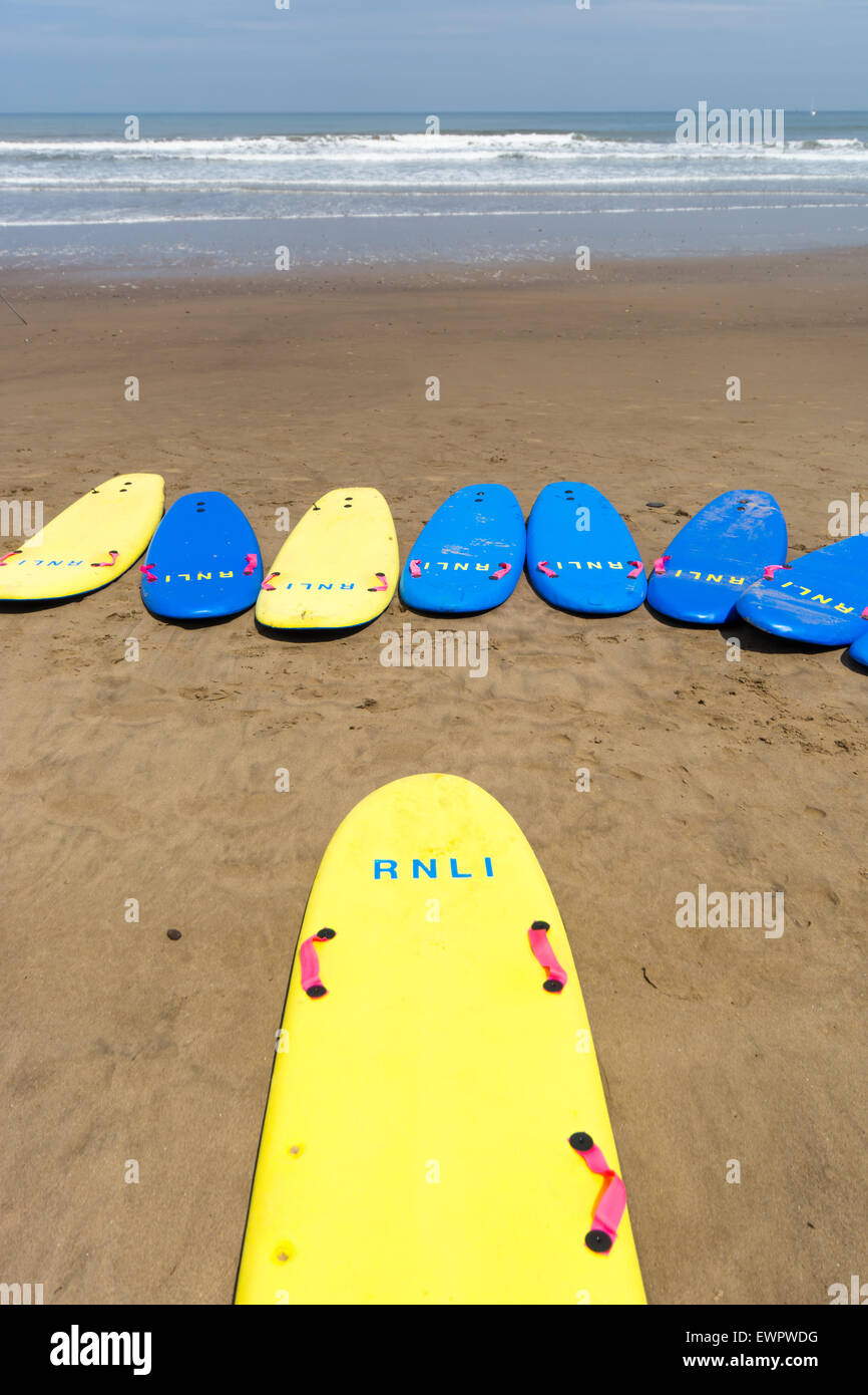 Surf boards on the beach Stock Photo - Alamy