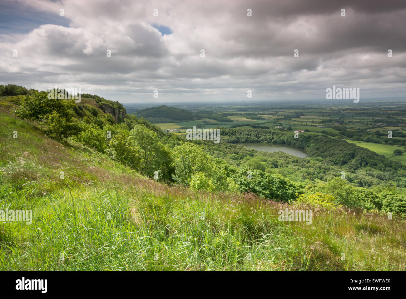 View from Sutton Bank in North Yorkshire Stock Photo - Alamy