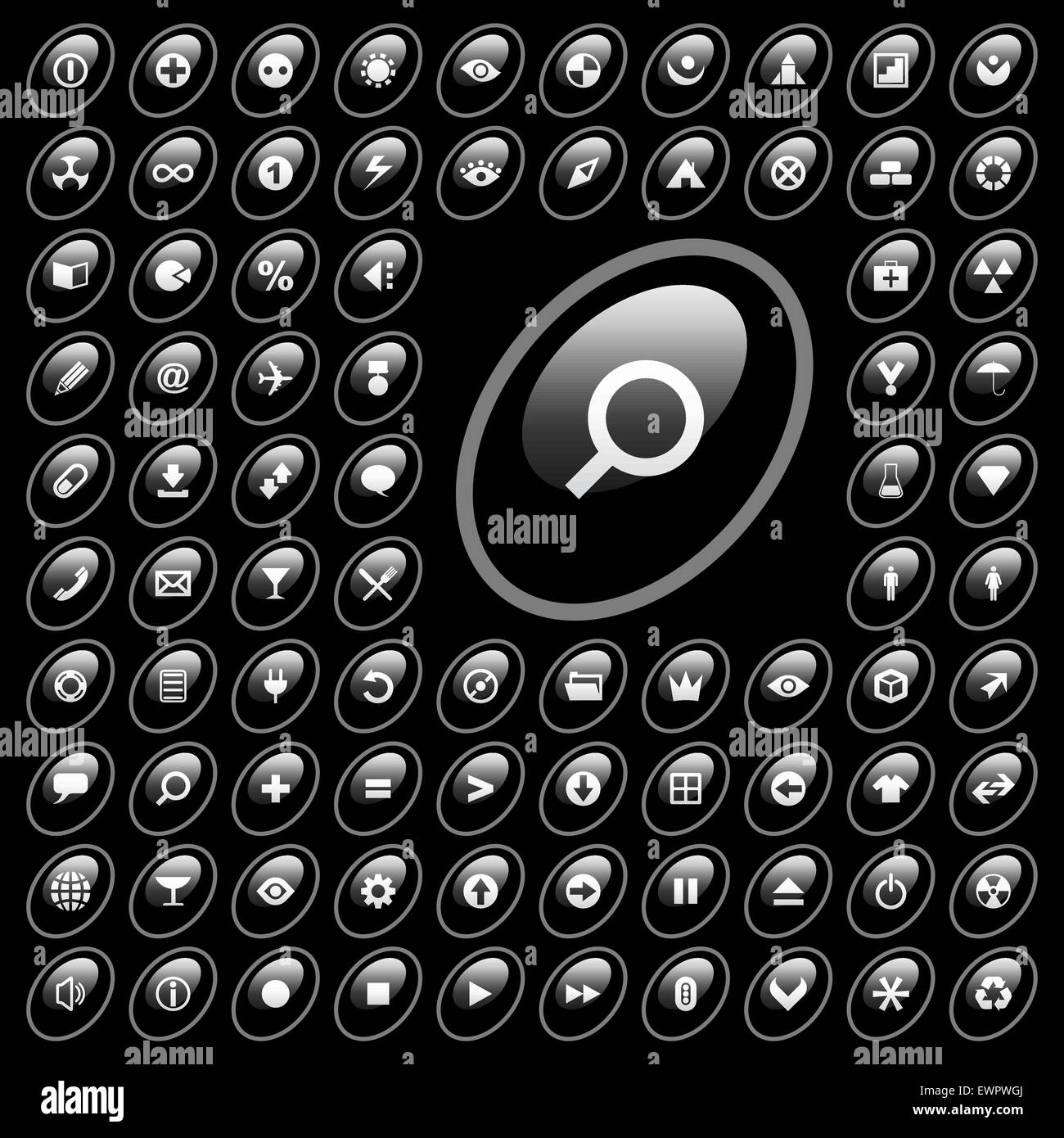 Icon collection. Usable for web design Stock Vector Image & Art - Alamy