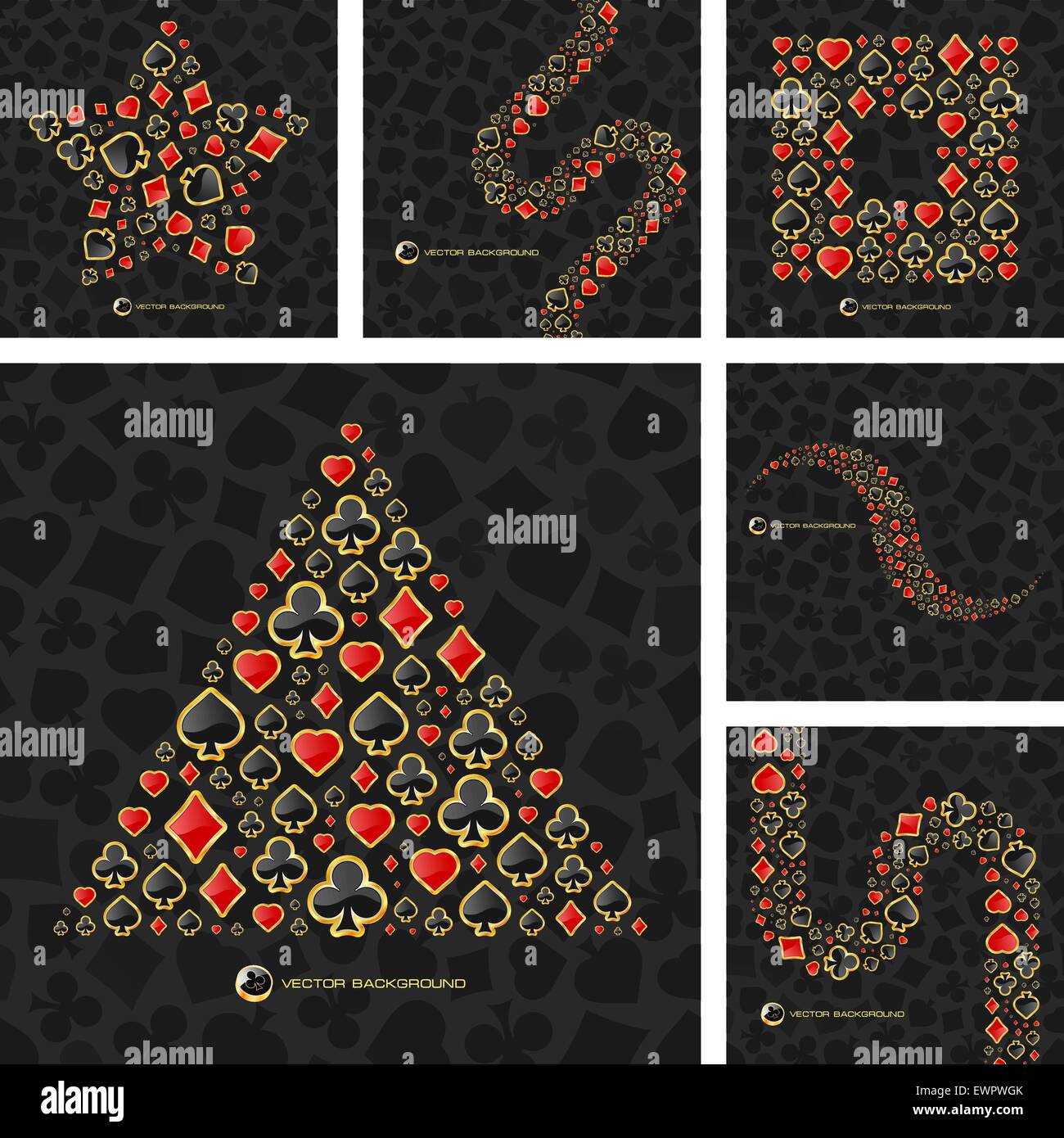 Card suits usable different design hi-res stock photography and images ...