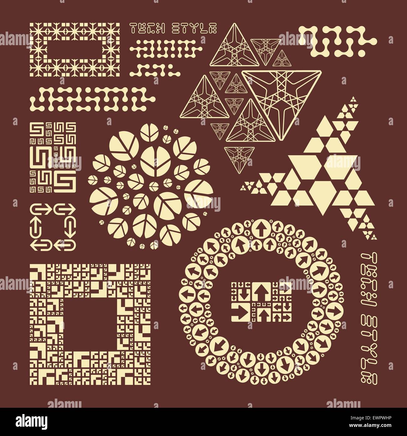 Abstract different figures form Stock Vector Images - Alamy