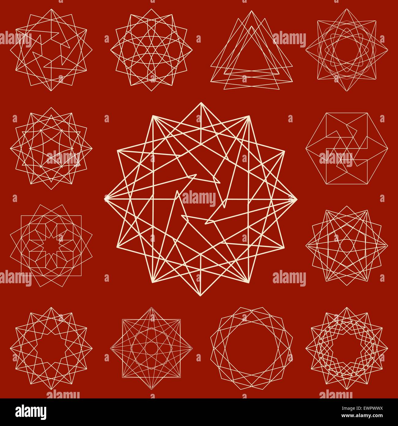 Collection of different graphic elements for design Stock Vector Image ...