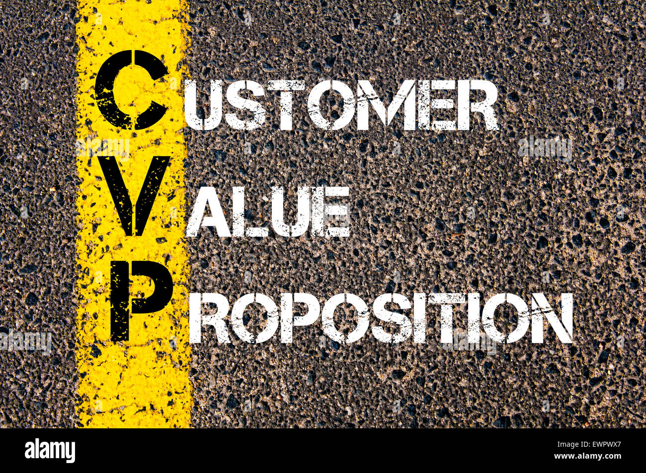 Concept image of Business Acronym CVP as Customer Value Proposition ...