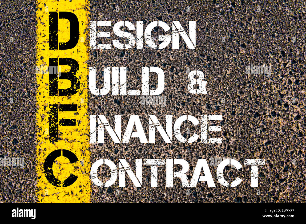 Concept image of Business Acronym DBFC as Design Build and Finance ...