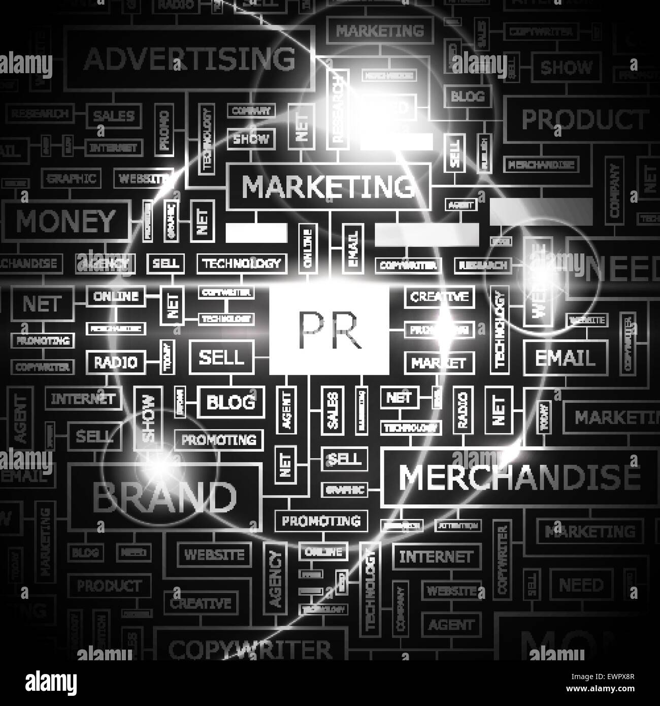 PR. Word cloud illustration. Tag cloud concept collage Stock Vector ...