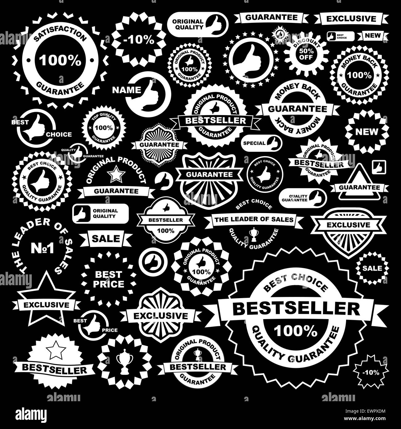 Sale signs. Usable for different business design Stock Vector Image ...