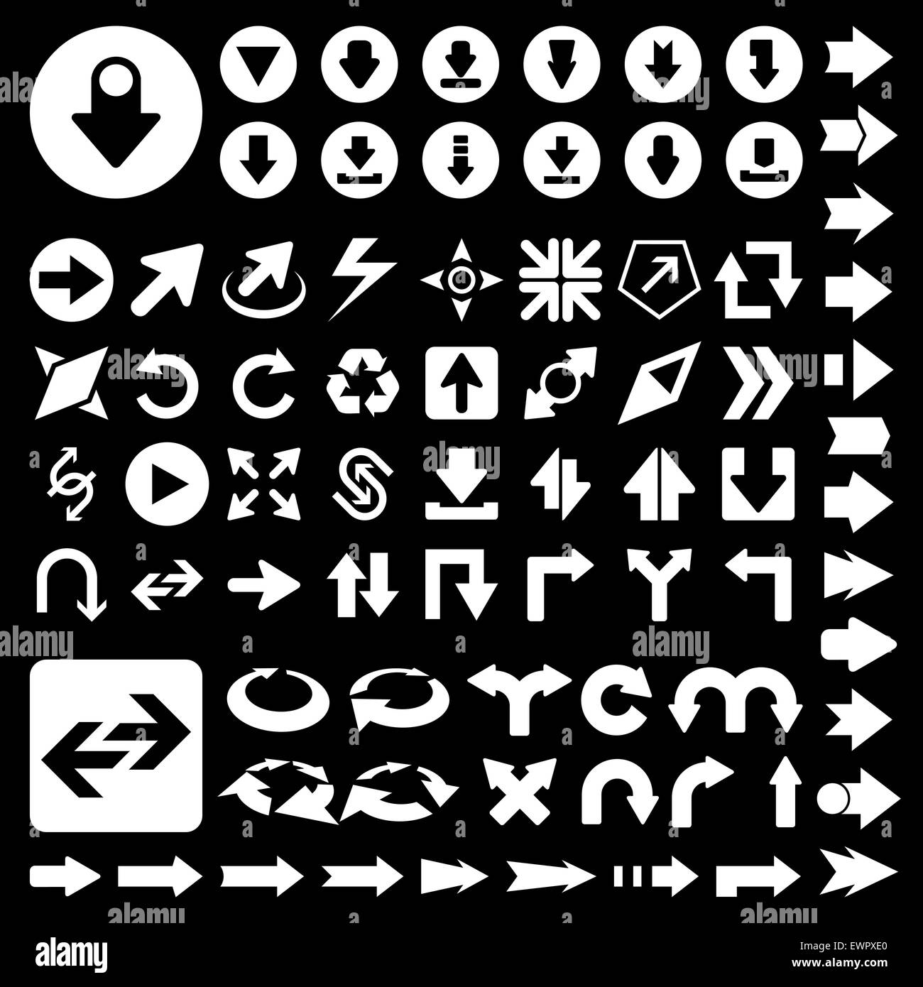 Set of useful arrows. Usable for different design Stock Vector Image ...