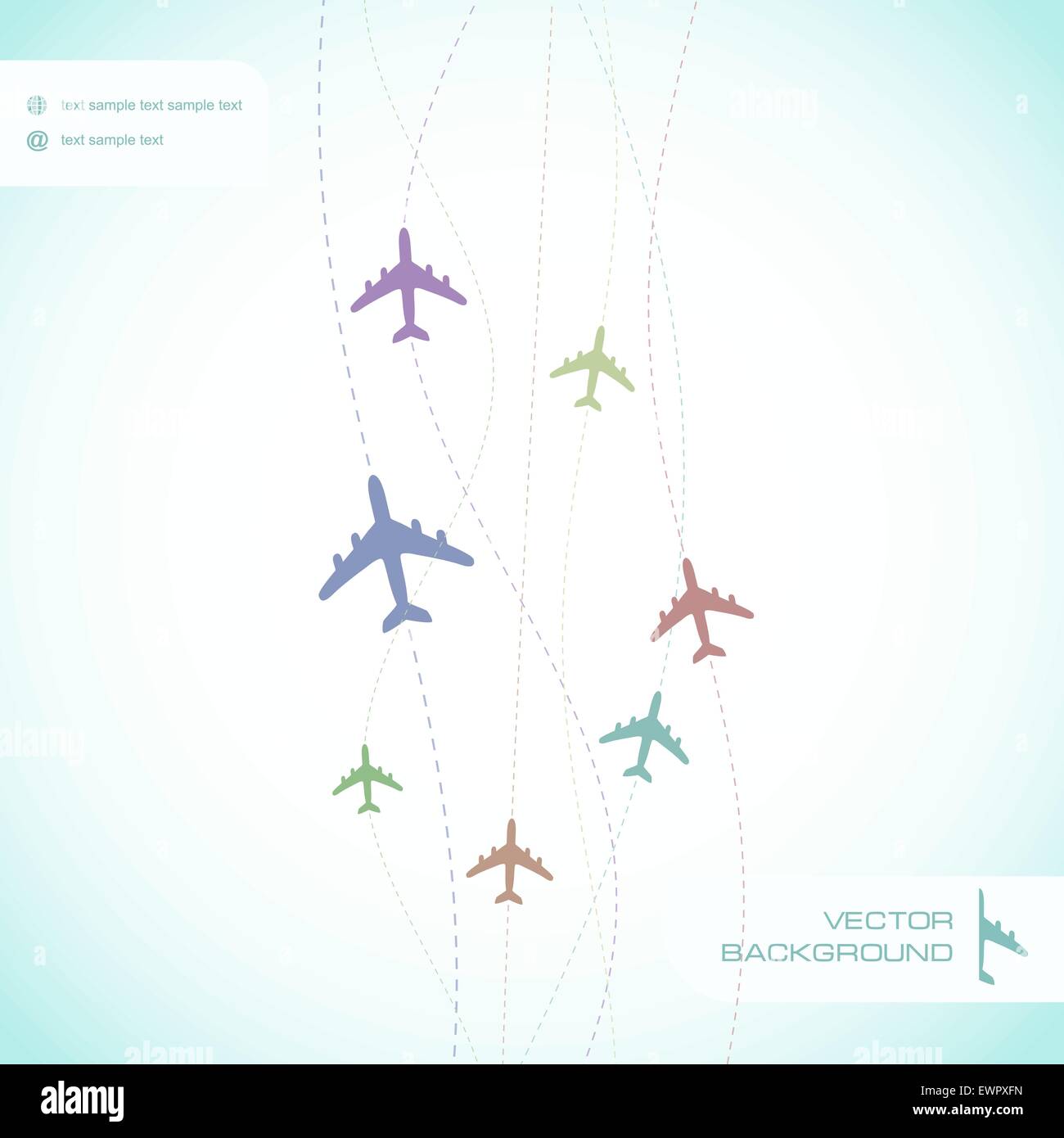 Airplane abstract illustration. Usable for different business design ...