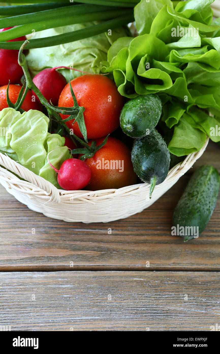 set of fresh local vegetables, local food Stock Photo - Alamy