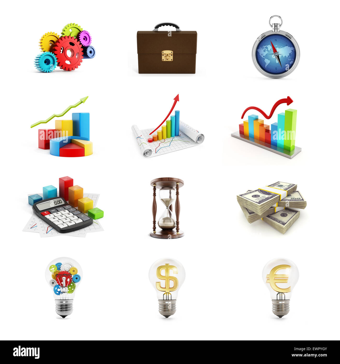 3d icon set hi-res stock photography and images - Alamy