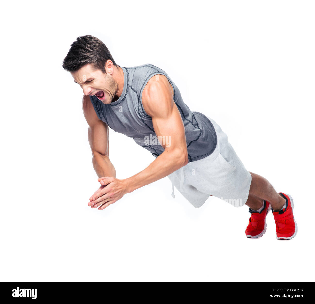 Muscular man screaming Cut Out Stock Images & Pictures - Alamy