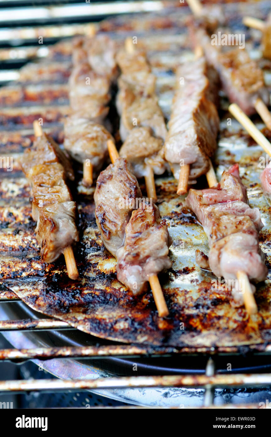Meat on Barbecue Stock Photo - Alamy