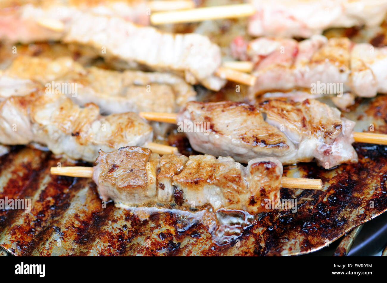 Meat on Barbecue Stock Photo - Alamy