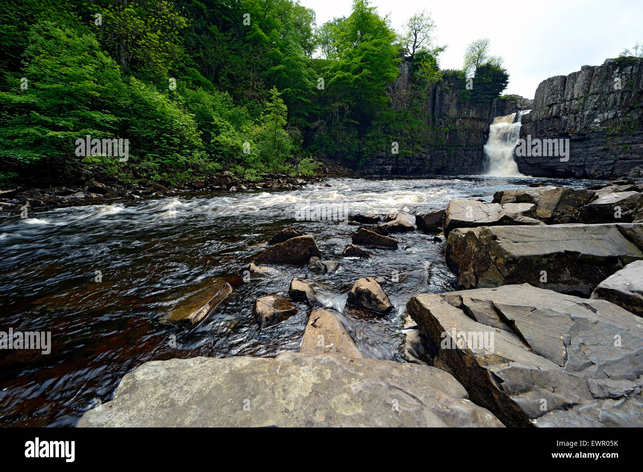 High Force Waterfall, Durham, UK Stock Photo - Alamy