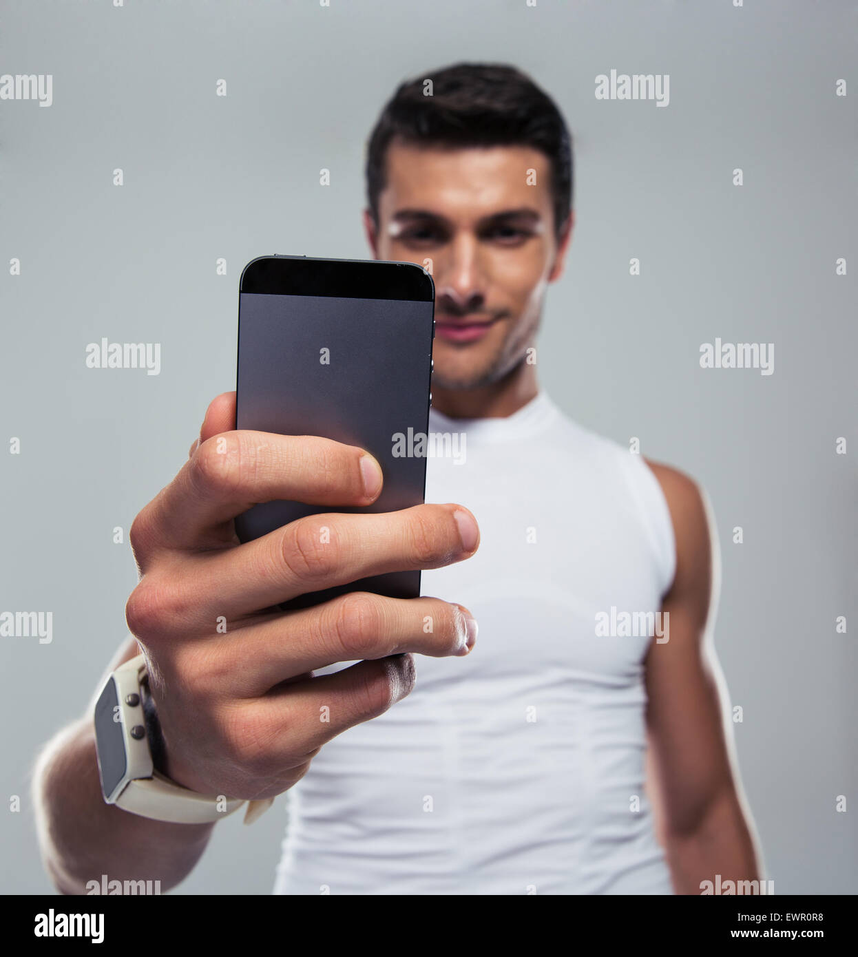 Fit man selfie hi-res stock photography and images - Alamy