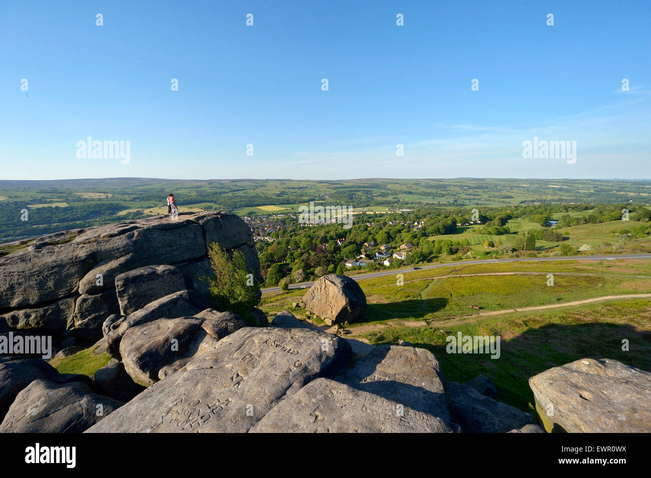 Cow and Calf Rocks, Ilkley, Yorkshire, UK Stock Photo - Alamy