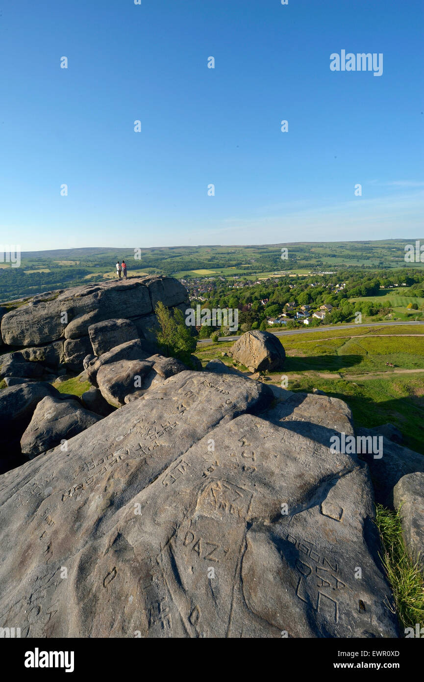 Cow and Calf Rocks, Ilkley, Yorkshire, UK Stock Photo - Alamy