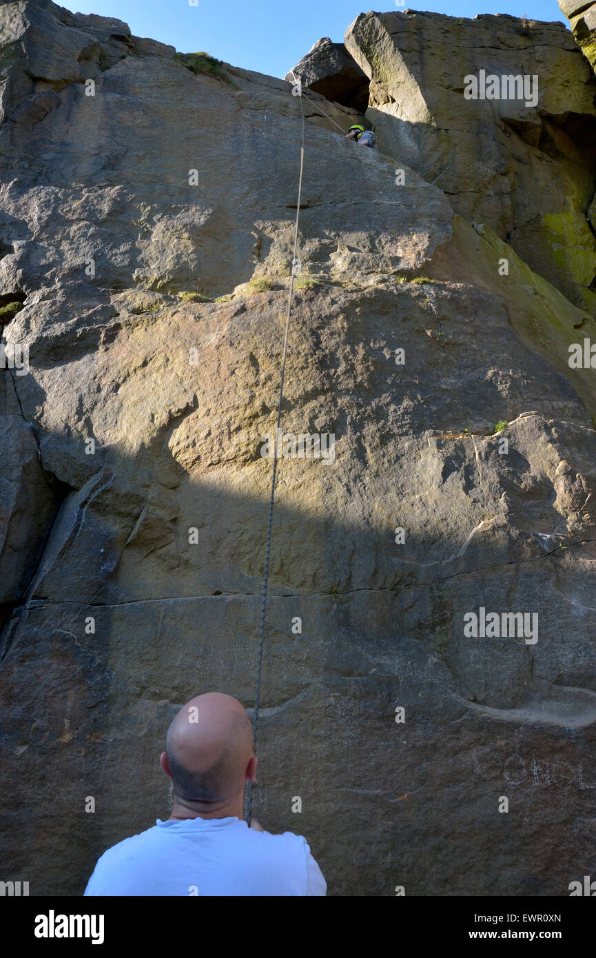 Cow and Calf Rocks, Ilkley, Yorkshire, UK Stock Photo - Alamy