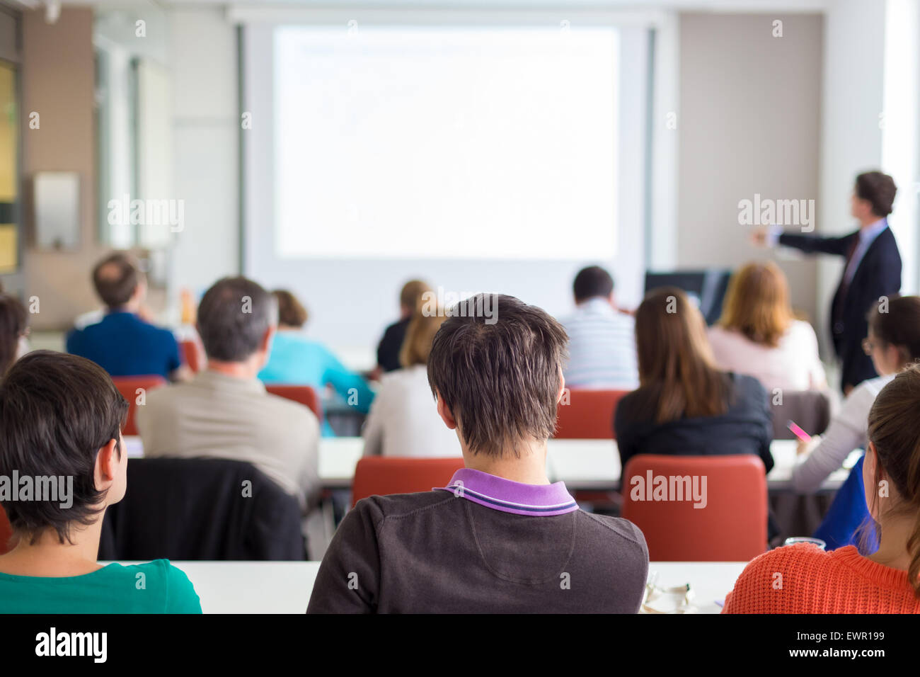 Lecture at university Stock Photo - Alamy