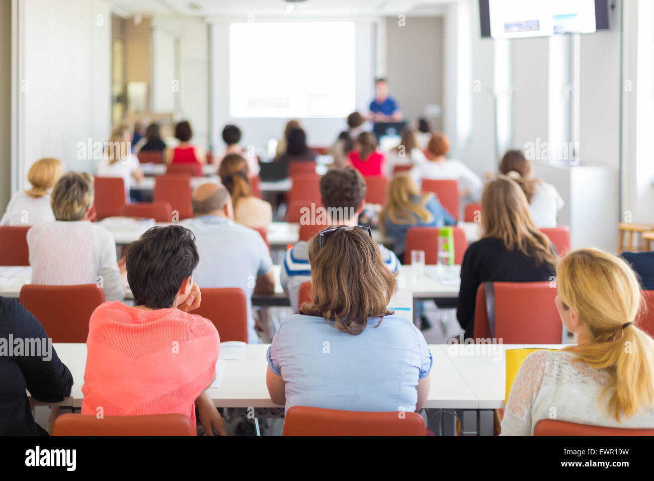 Lecture at university Stock Photo - Alamy