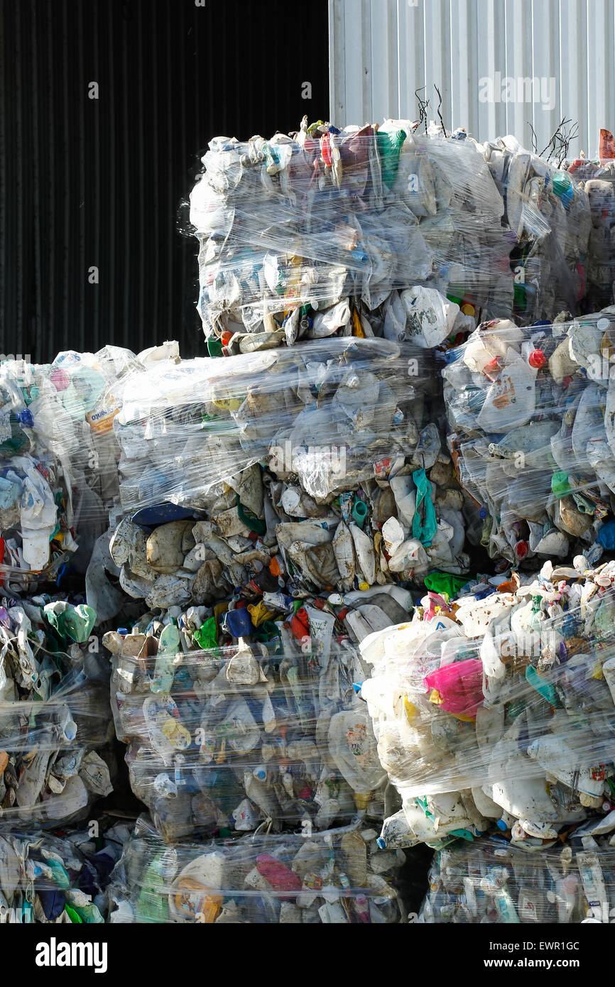 Pile of plastic waste for recycling or safe disposal, Great for recycle ...